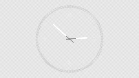 Modern clock motion graphic animation wi... | Stock Video | Pond5