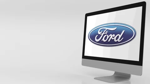 Modern computer screen with Ford logo. 4... | Stock Video | Pond5