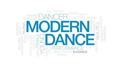 Modern dance animated word cloud, text d... | Stock Video | Pond5