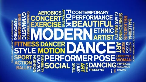 Modern Dance animated word cloud,animati... | Stock Video | Pond5