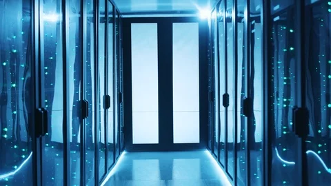 Modern data center secure storage with w... | Stock Video | Pond5