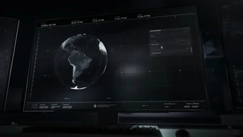Modern Data Scanner Interface Tech Track... | Stock Video | Pond5