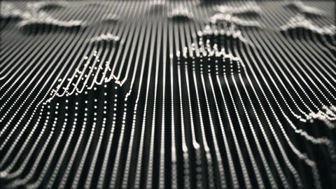 Modern design of sound wave with loop an... | Stock Video | Pond5