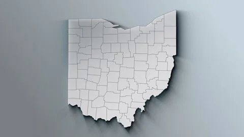 Ohio Map Stock Video Footage | Royalty Free Ohio Map Videos | Pond5
