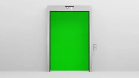 Elevator Door Green Screen Stock Video Footage | Royalty Free Elevator ...