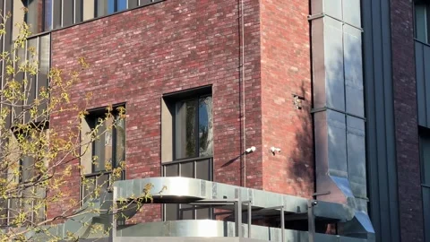 Modern factory office building exterior ... | Stock Video | Pond5