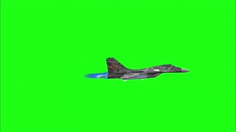 Modern Fighter Jet Flying Side View on G... | Stock Video | Pond5