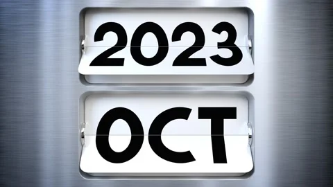 Modern flip calendar turning through yea... | Stock Video | Pond5