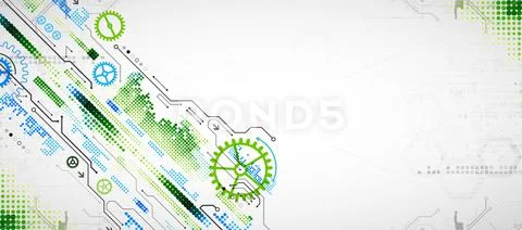 Modern futuristic, engineering, science, technology vector background ...