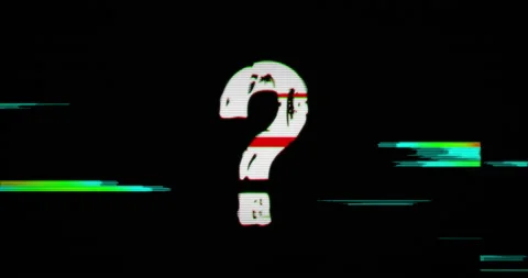 Modern glitch transition with question m... | Stock Video | Pond5