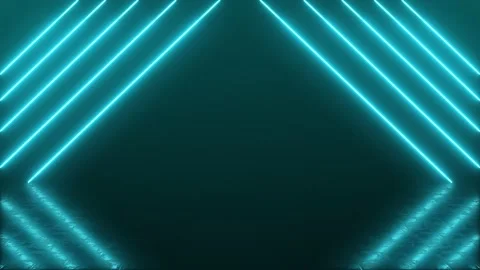 Modern Glowing Blue Neon Lights Loop Bac... | Stock Video | Pond5