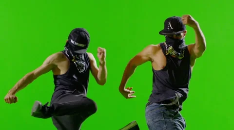 Modern Hip-Hop dancers dancing in masks.... | Stock Video | Pond5