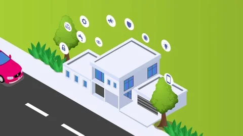 Modern house connecting with smart home ... | Stock Video | Pond5