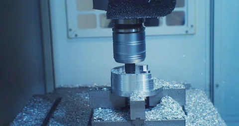 modern industrial equipment.Milling mach... | Stock Video | Pond5