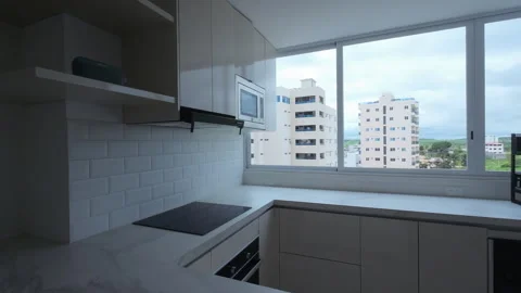 Modern Interior Of A Kitchen At The Apar... | Stock Video | Pond5