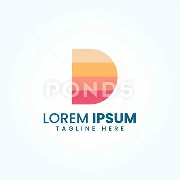 Modern Letter D Logo Design Vector Image: Graphic #254679285