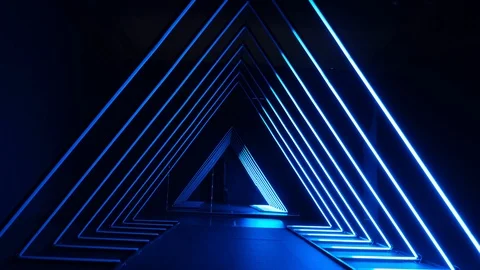 Modern line art with neon light abstract... | Stock Video | Pond5