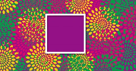 modern loop rotation flowers pattern bac... | Stock Video | Pond5