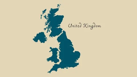 Kingdom United Map Animation Stock Video Footage | Royalty Free Kingdom ...