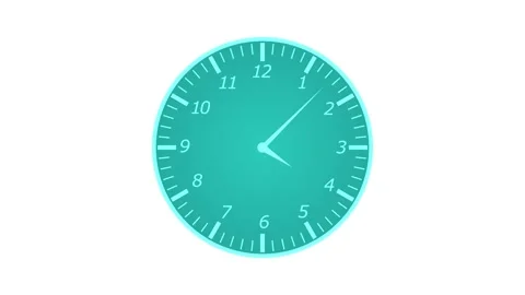 Modern Minimalist Clock Animation, Abstr... | Stock Video | Pond5
