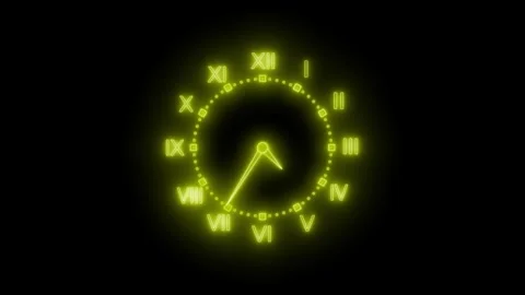 Modern Neon Countdown Timer Clock Animat... | Stock Video | Pond5