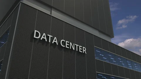 Modern office building with DATA CENTER ... | Stock Video | Pond5