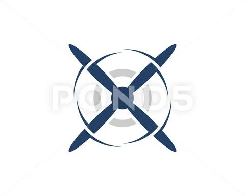 Modern Plane propeller with rotating effect: Graphic #164904169