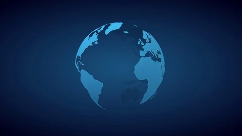 modern planet earth rotation loop globe ... | Stock Video | Pond5