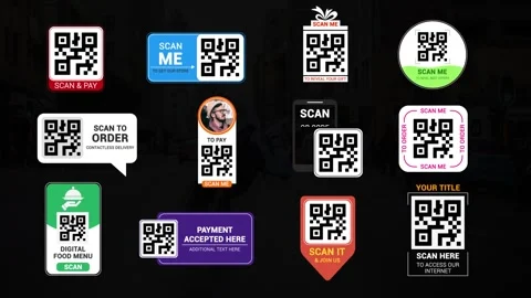 Modern QR Code Titles ~ After Effects Template #254059167