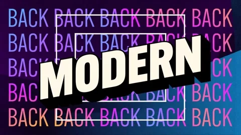 Modern Repeat Text Title ~ After Effects Project #247461890