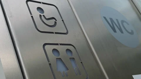 Modern Restroom Signage with Accessibili... | Stock Video | Pond5