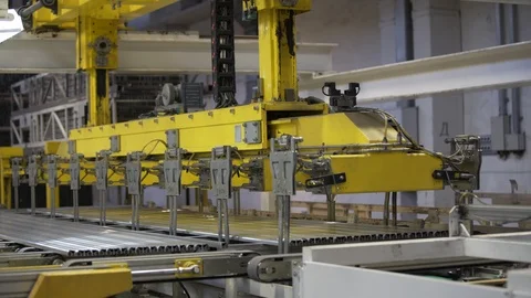 Modern robotic Aluminium extrusion produ... | Stock Video | Pond5