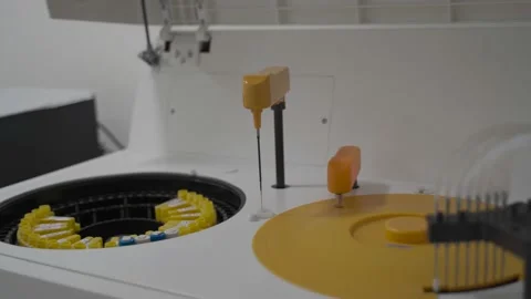 Modern robotic machine for blood centrif... | Stock Video | Pond5