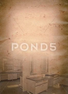 Modern science laboratory old grunge paper texture Stock Image #12348756