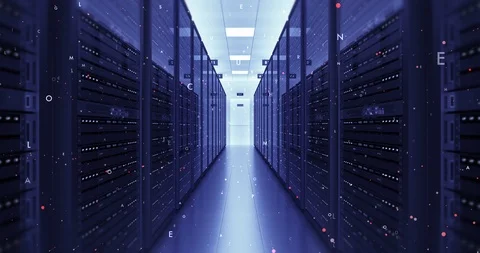 Modern Server Room Environment Computer ... | Stock Video | Pond5