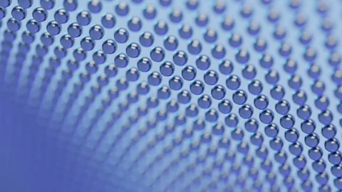 Modern shining 3D light blue spheres tex... | Stock Video | Pond5
