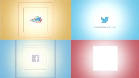 After Effects: Modern Square Logo - After Effects Template #58593721