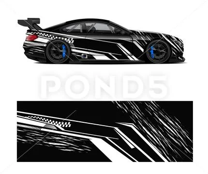 Modern style car wrap Livery design for sports car decal wrap ~ Clip ...