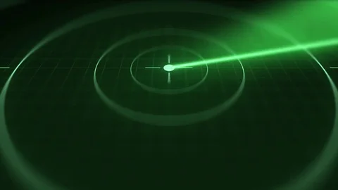 Modern Submarine radar sonar with object... | Stock Video | Pond5