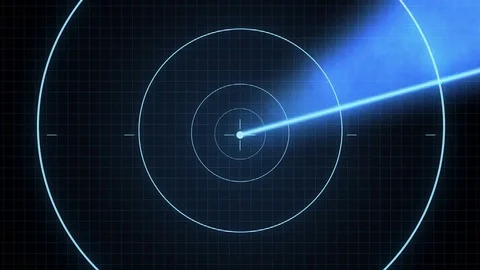 Modern submarine radar sonar with object... | Stock Video | Pond5