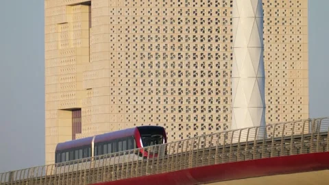 The modern subway line in Riyadh Saudi A... | Stock Video | Pond5