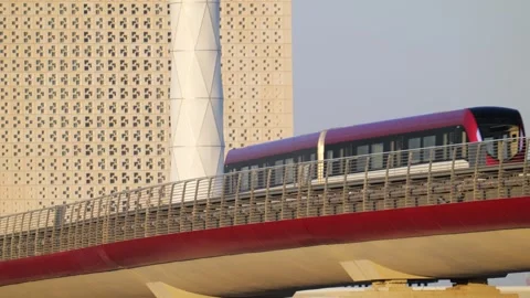 The modern subway line in Riyadh Saudi A... | Stock Video | Pond5