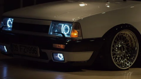 Modified classic car interior view. | Stock Video | Pond5