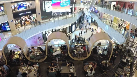 MOKO shopping mall complex Grand New Cen... | Stock Video | Pond5
