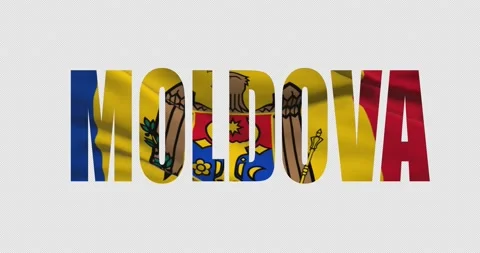 Moldova country name on transparent back... | Stock Video | Pond5