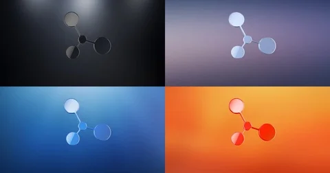 Molecule 3d Icon | Stock Video | Pond5