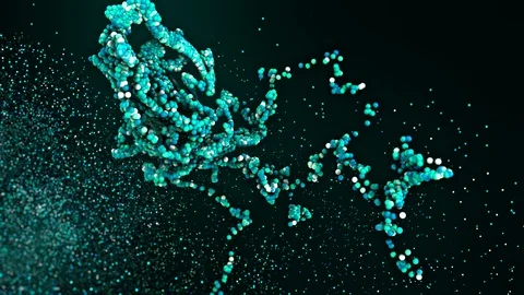 Molecule Animation Structure. | Stock Video | Pond5