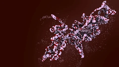 Molecule Animation Structure. | Stock Video | Pond5