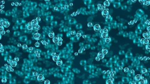 Molecule CO2 Swirl Background LOOPTILE. ... | Stock Video | Pond5