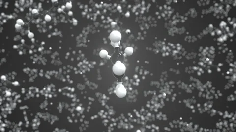 Molecule of piperylene, isolated molecul... | Stock Video | Pond5